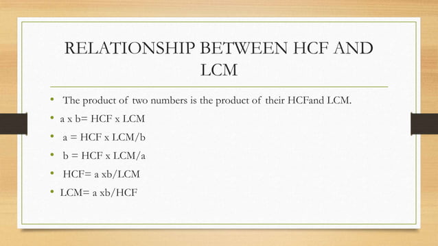 HCF AND LCM.pptx related to maths with examples | PPTX