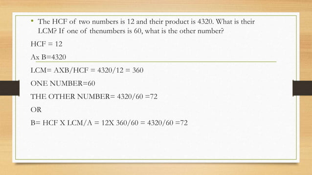 HCF AND LCM.pptx related to maths with examples | PPTX