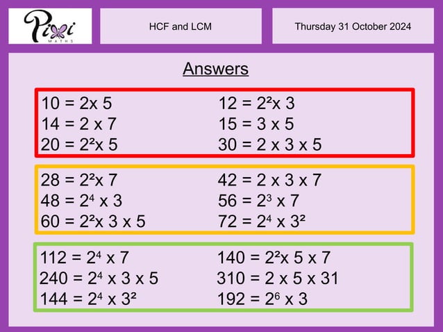 HCF and LCM Venn PixiPPt.pptxlllllllkkjjn | PPT