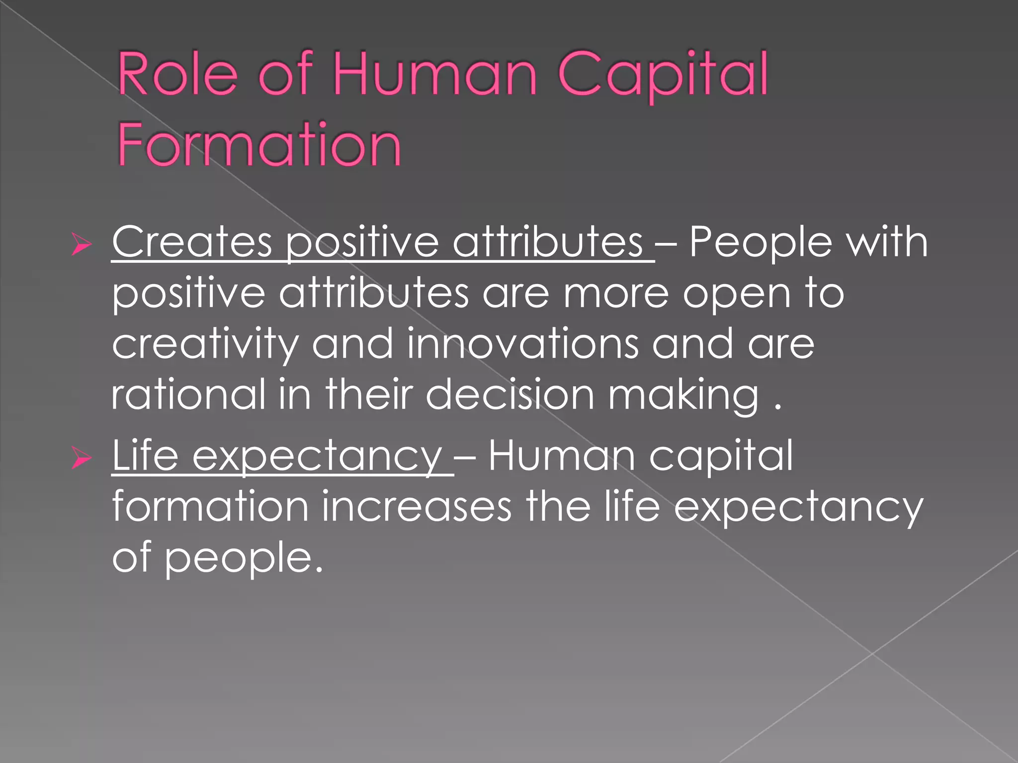 Human Capital Formation | PPTX