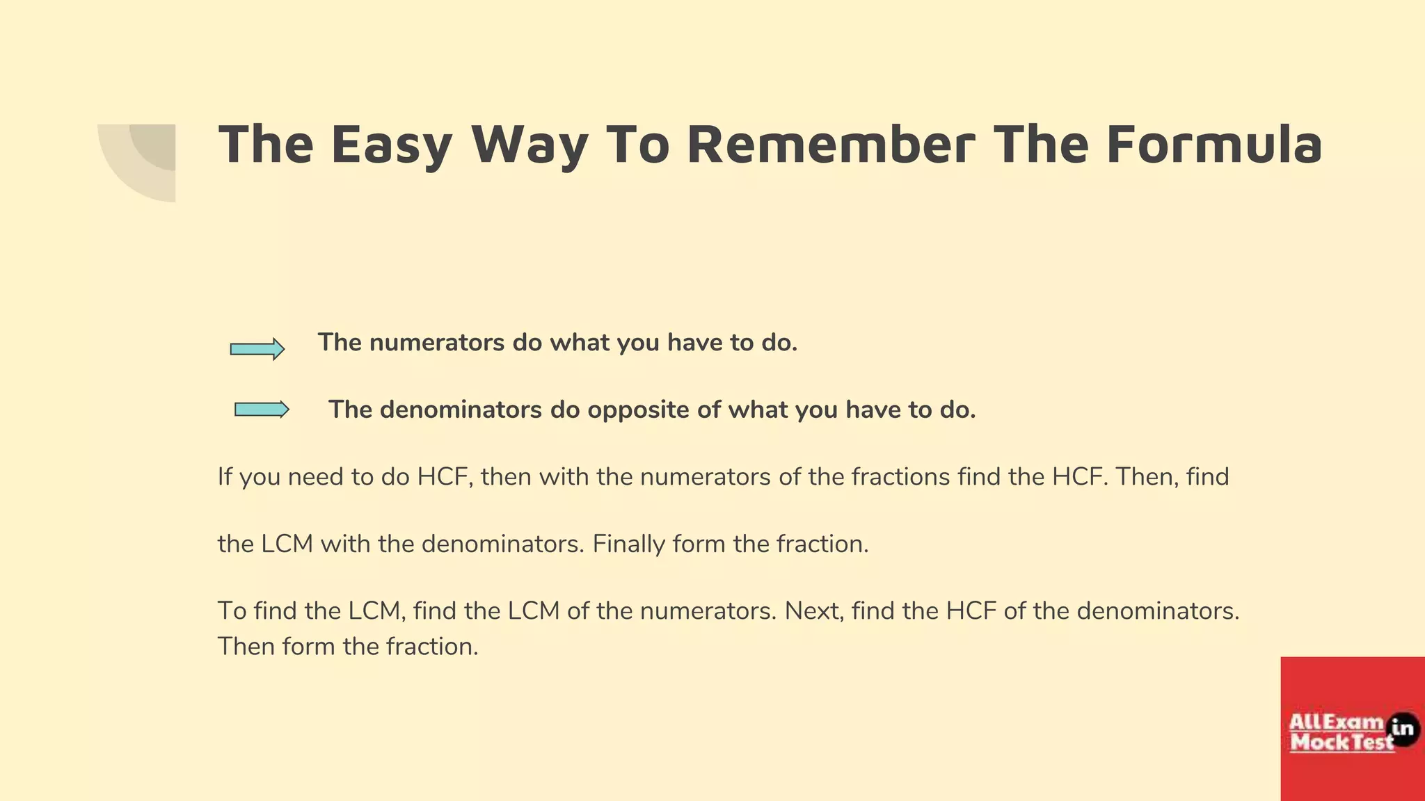 Quick Guide For HCF & LCM | PPTX