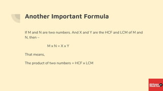 Quick Guide For HCF & LCM | PPTX