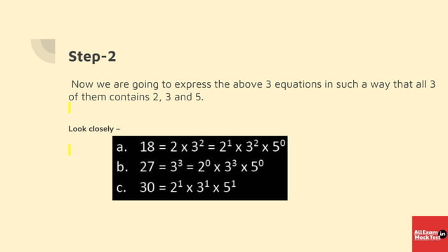 Quick Guide For HCF & LCM | PPTX