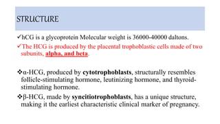 Human chorionic gonadotropin HCG. | PPTX