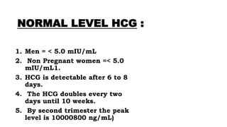 Hcg and pregnancy (15) | PPTX