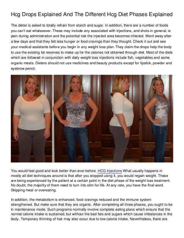 Hcg Drops Explained And The Different Hcg Diet Phases Explained