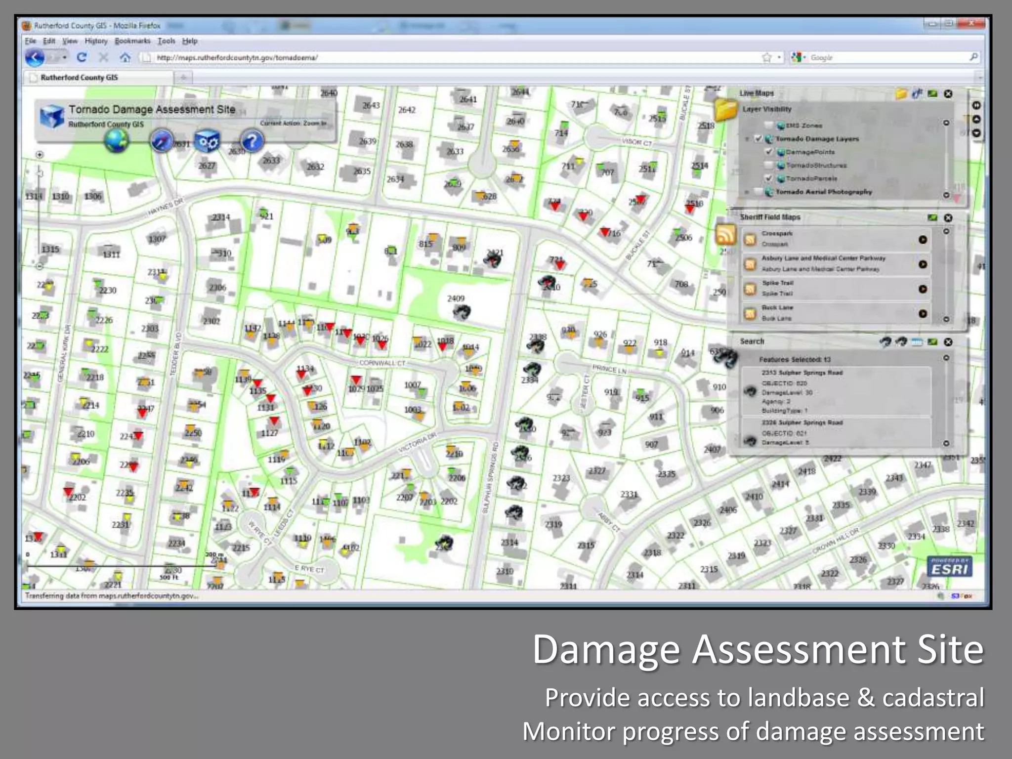 GIS Applications for Tornado Damage Visualization | PPTX