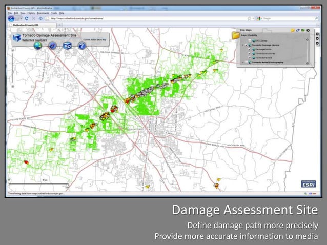 GIS Applications for Tornado Damage Visualization | PPTX | Geography ...