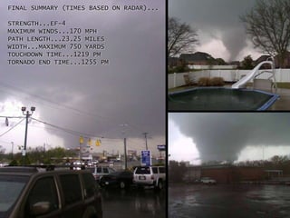 GIS Applications for Tornado Damage Visualization | PPTX