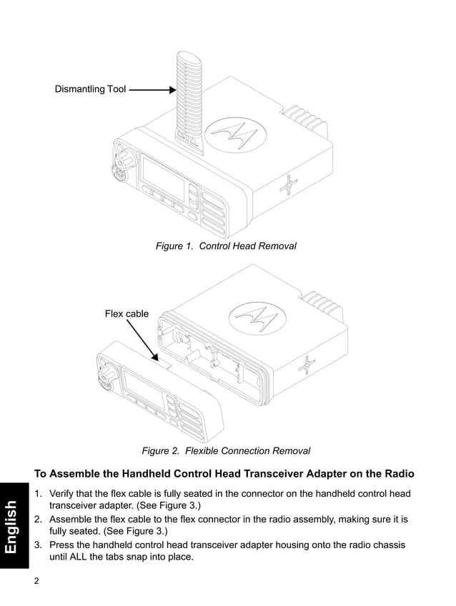 Motorola MotoTRBO XPR5550 HandHeld Control Head (HCH) Installation ...