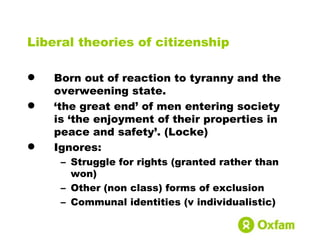 How Change Happens lecture IV: The Role of Activism | PPT