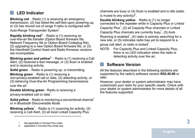 Motorola MotoTRBO XPR5550 HandHeld Control Head (HCH) User Guide ...