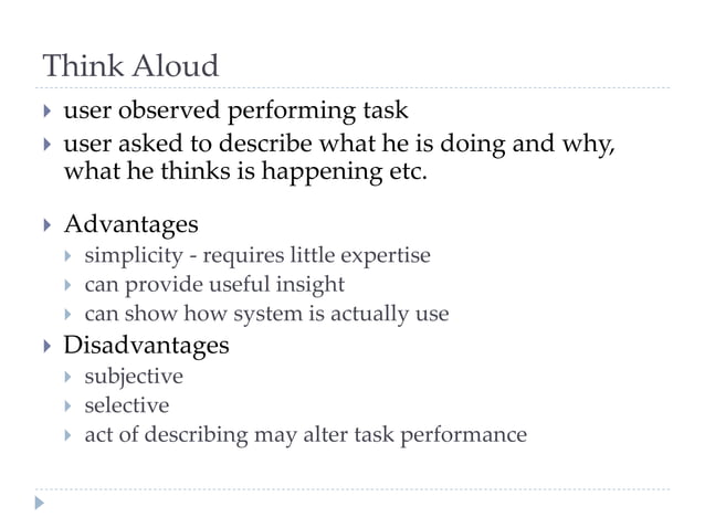 evaluation techniques in HCI | PPTX
