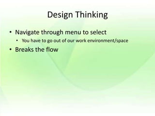 HCI - Design thinking | PPT