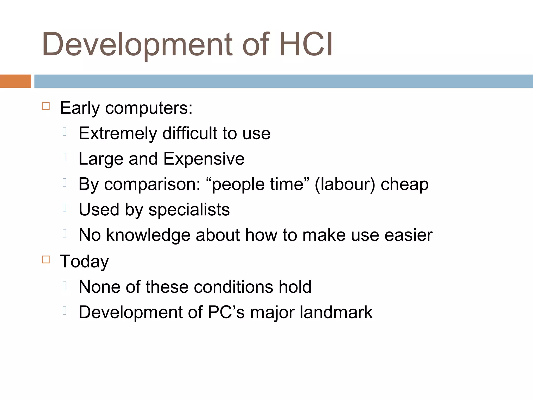 Human computer interaction | PPT
