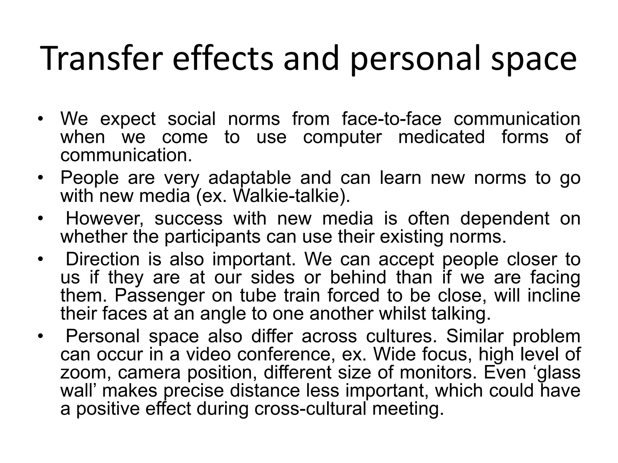 Face to Face Communication and Text Based Communication in HCI | PPTX