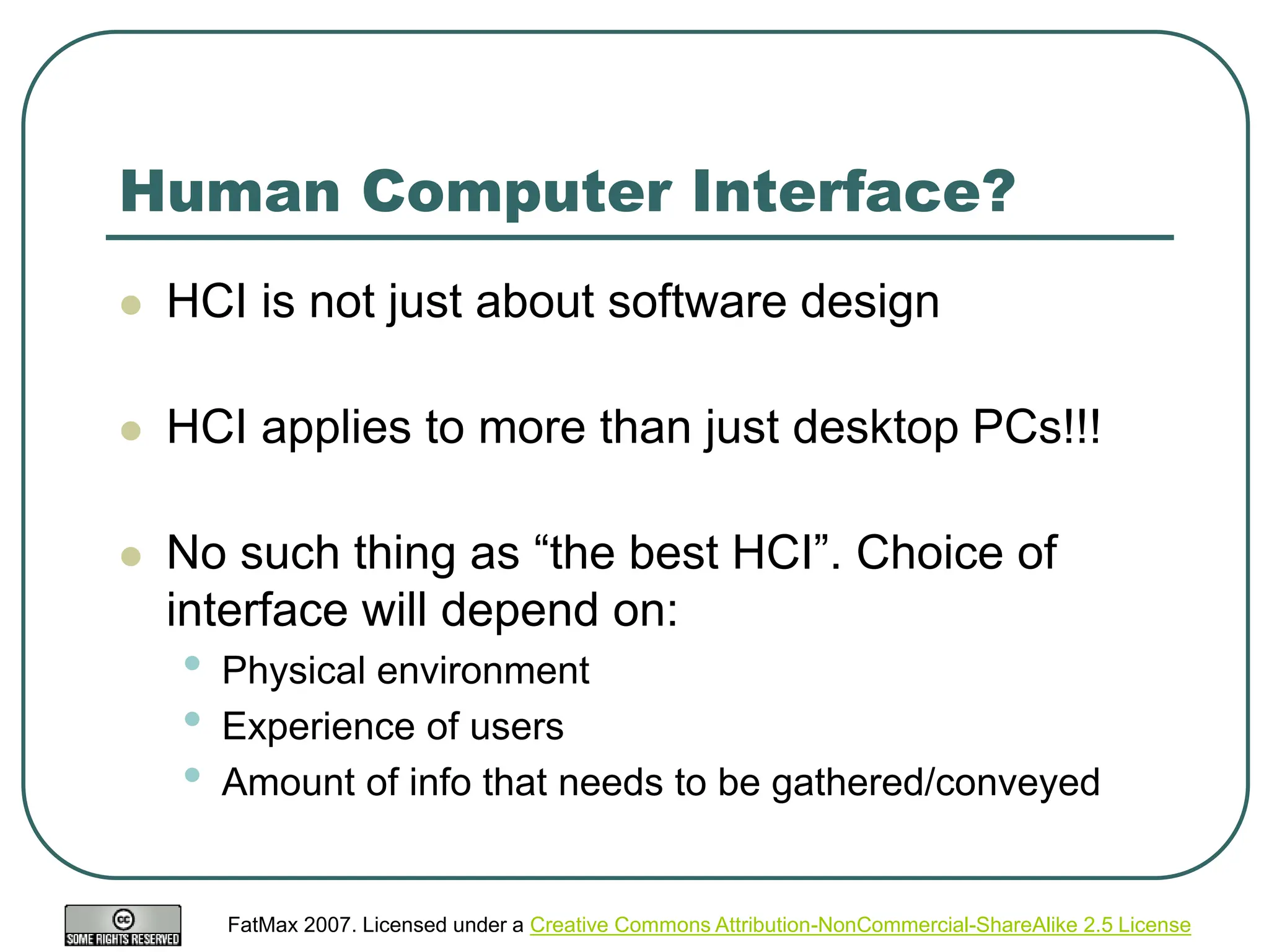 This is a ppt on HCI for Information Technology Cape | PPT