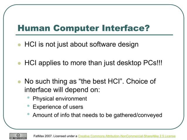 This is a ppt on HCI for Information Technology Cape | PPT