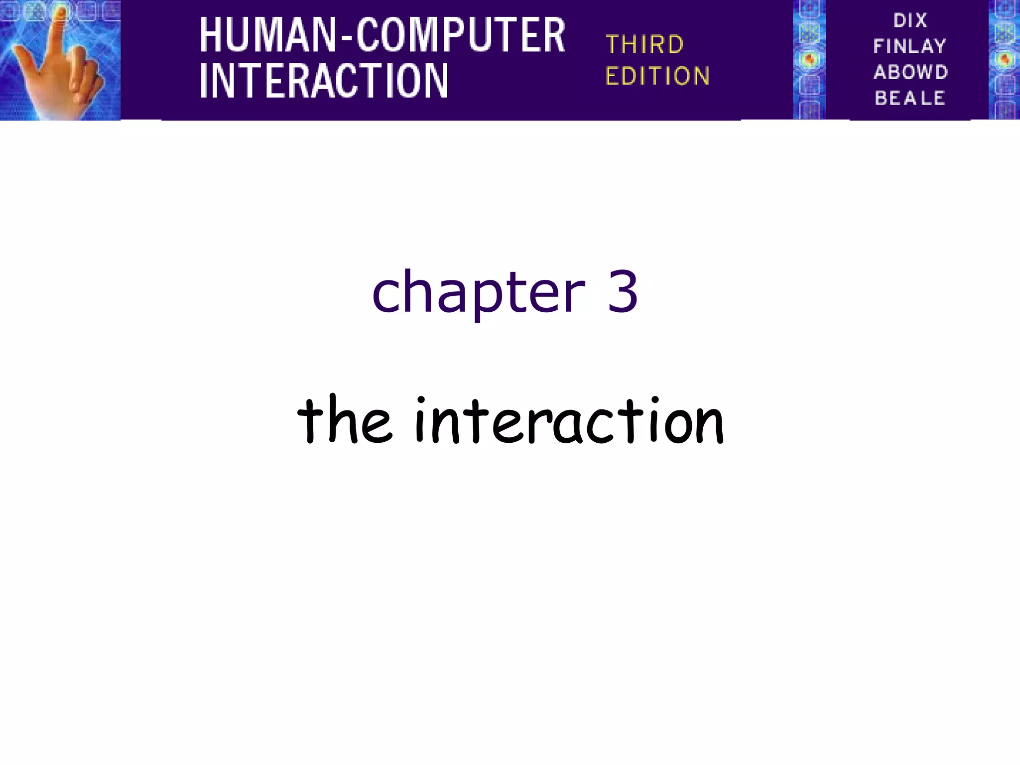 HCI - Chapter 3 | PPT