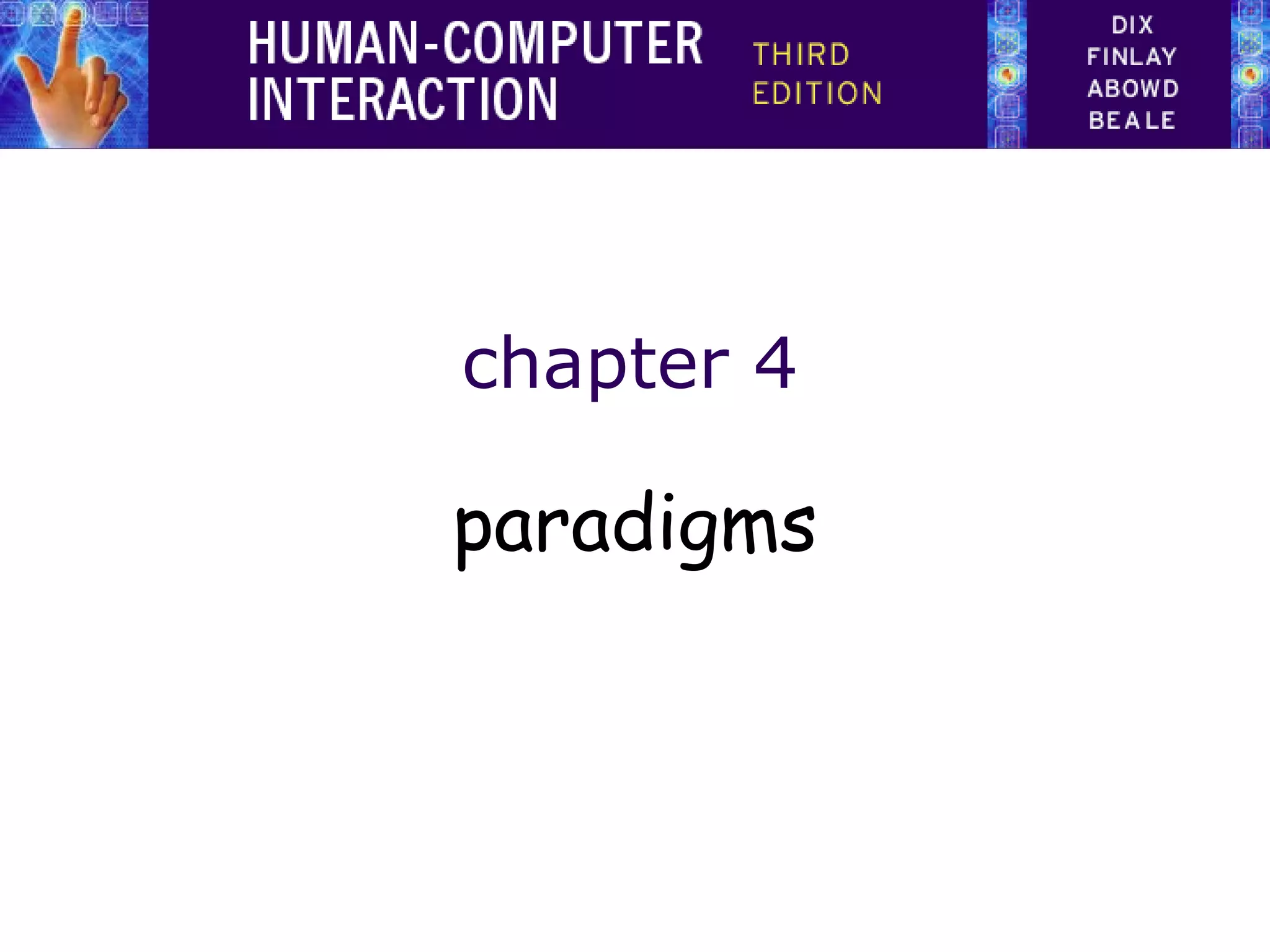 HCI - Chapter 4 | PPT