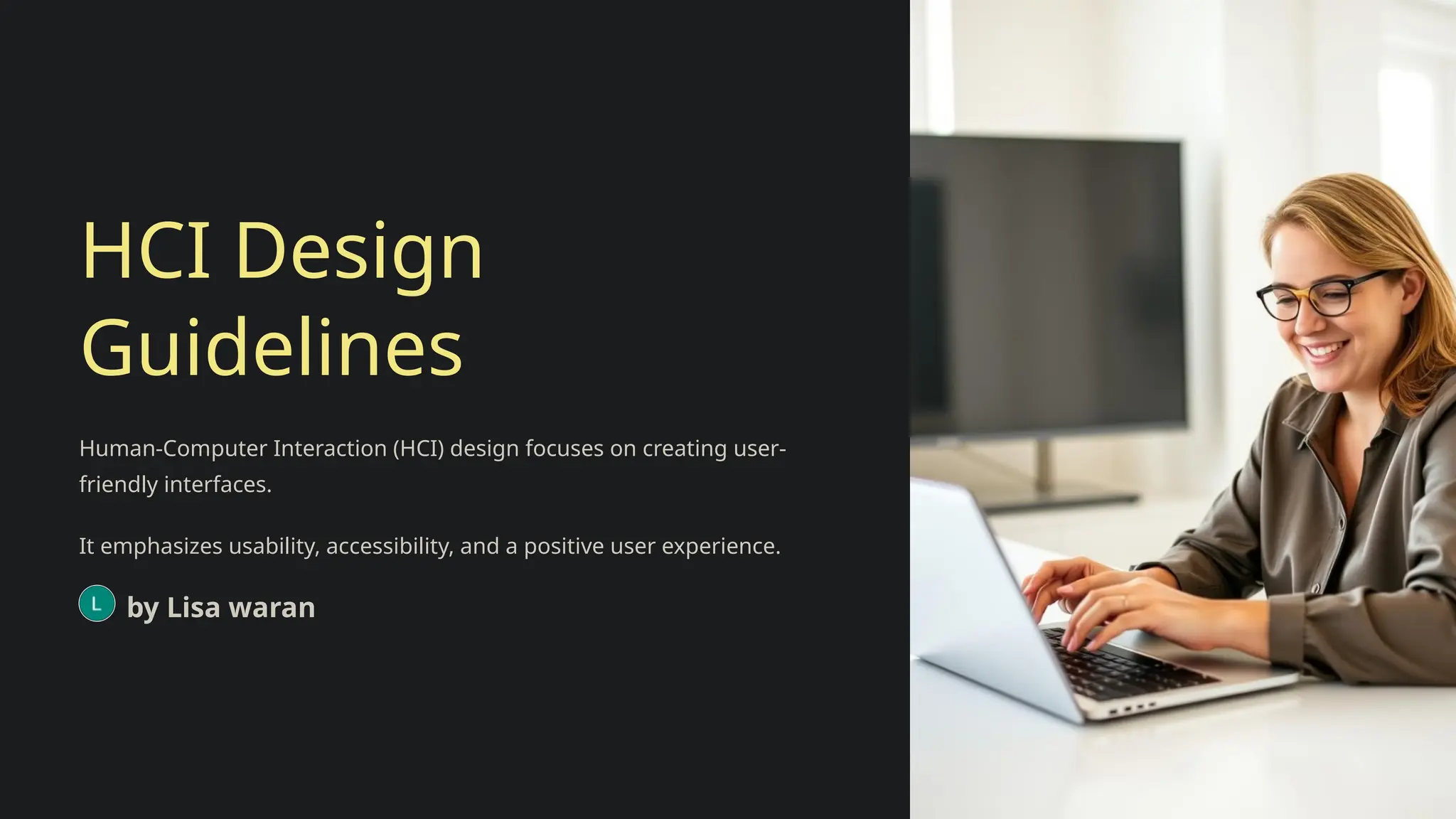 Human Computer Interaction (Guidelines for Interface Design) | PPT