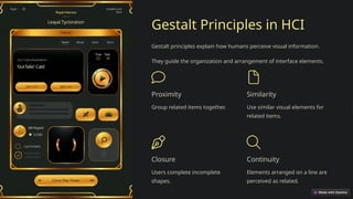 Human Computer Interaction (Guidelines for Interface Design) | PPT