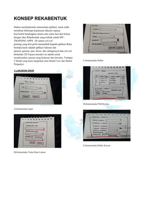 LAPORAN AKHIR PROJEK MY-TRAINING APP | PDF