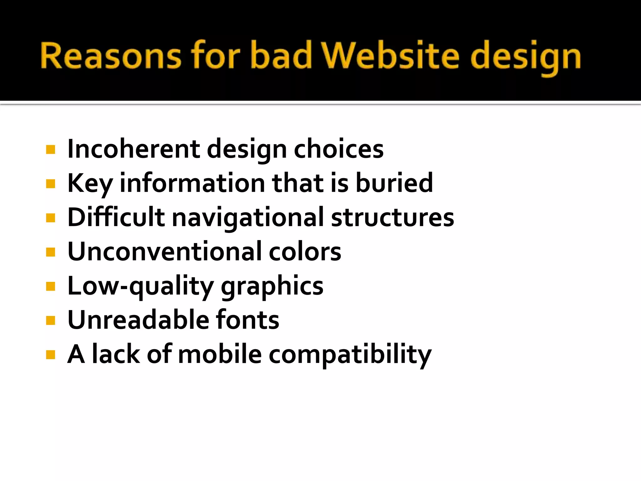 Good Website Design vs Bad Website Design | PPTX