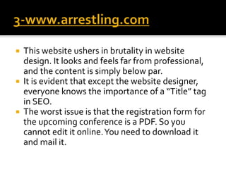 Good Website Design vs Bad Website Design | PPTX