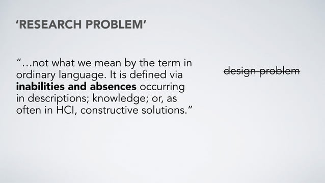 HCI Research as Problem-Solving [CHI'16, presentation slides] | PDF ...