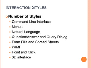 CS8079 Human Computer Interaction | PPT