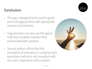 An app to support yoga teachers to implement a yoga-based approach to ...