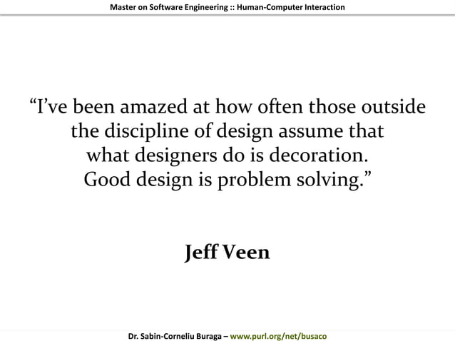 HCI 2015 (4/10) Visual Design. Information Architecture. Design ...