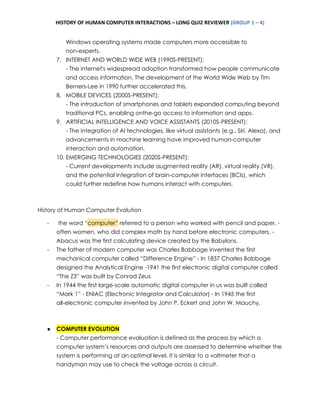 Human Computer Interaction Lessons.pdf | Computing | Technology & Computing