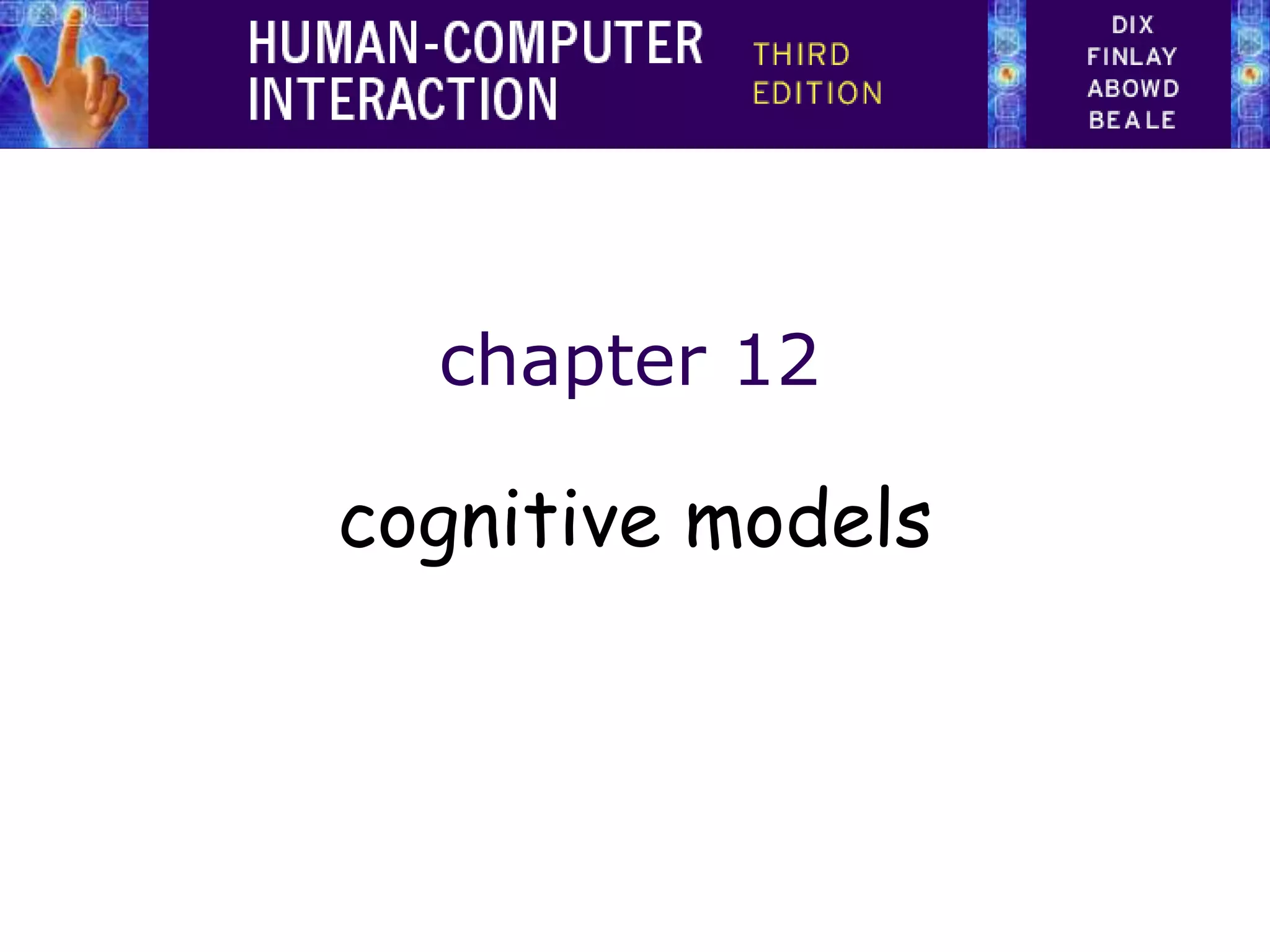 HCI Cognitive models.ppt