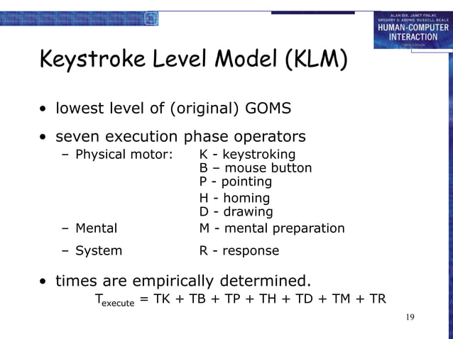HCI Cognitive models.ppt | Artificial Intelligence | Technology & Computing