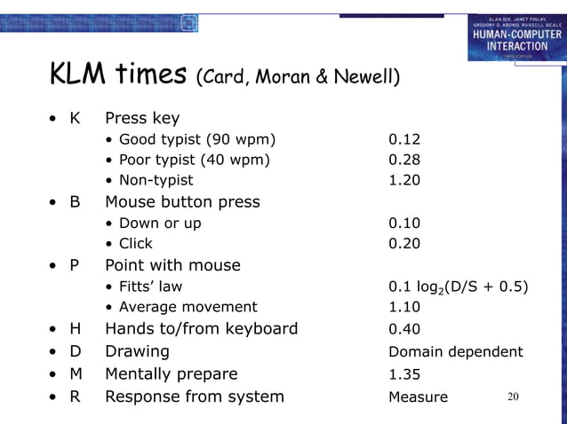 HCI Cognitive models.ppt | Artificial Intelligence | Technology & Computing