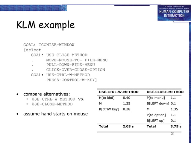HCI Cognitive models.ppt | Artificial Intelligence | Technology & Computing