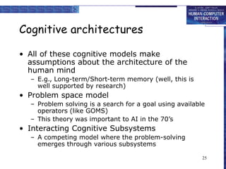 HCI Cognitive models.ppt