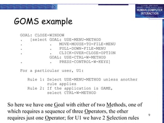 HCI Cognitive models.ppt