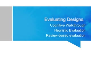 Human Computer Interaction Evaluation | PDF