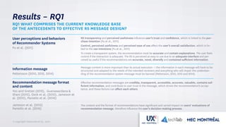 Improving User Experience Through Recommendation Message Design: A Systematic Literature Review ...