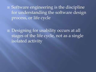 Hci in software process | PPTX