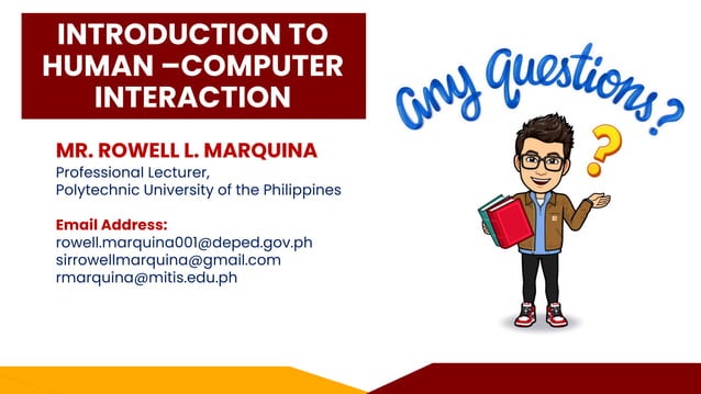 Hci Lesson 1 Introduction To Human Computer Interaction Pdf