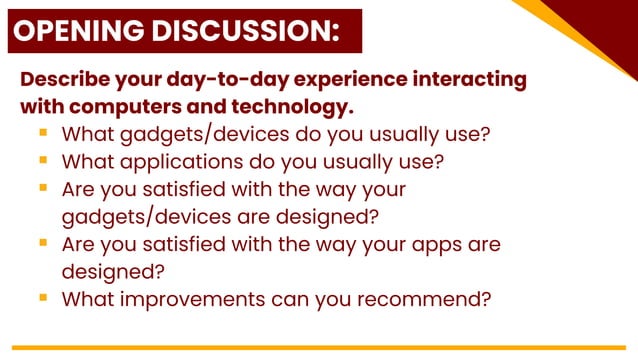 Hci Lesson 1 Introduction To Human Computer Interaction Pdf