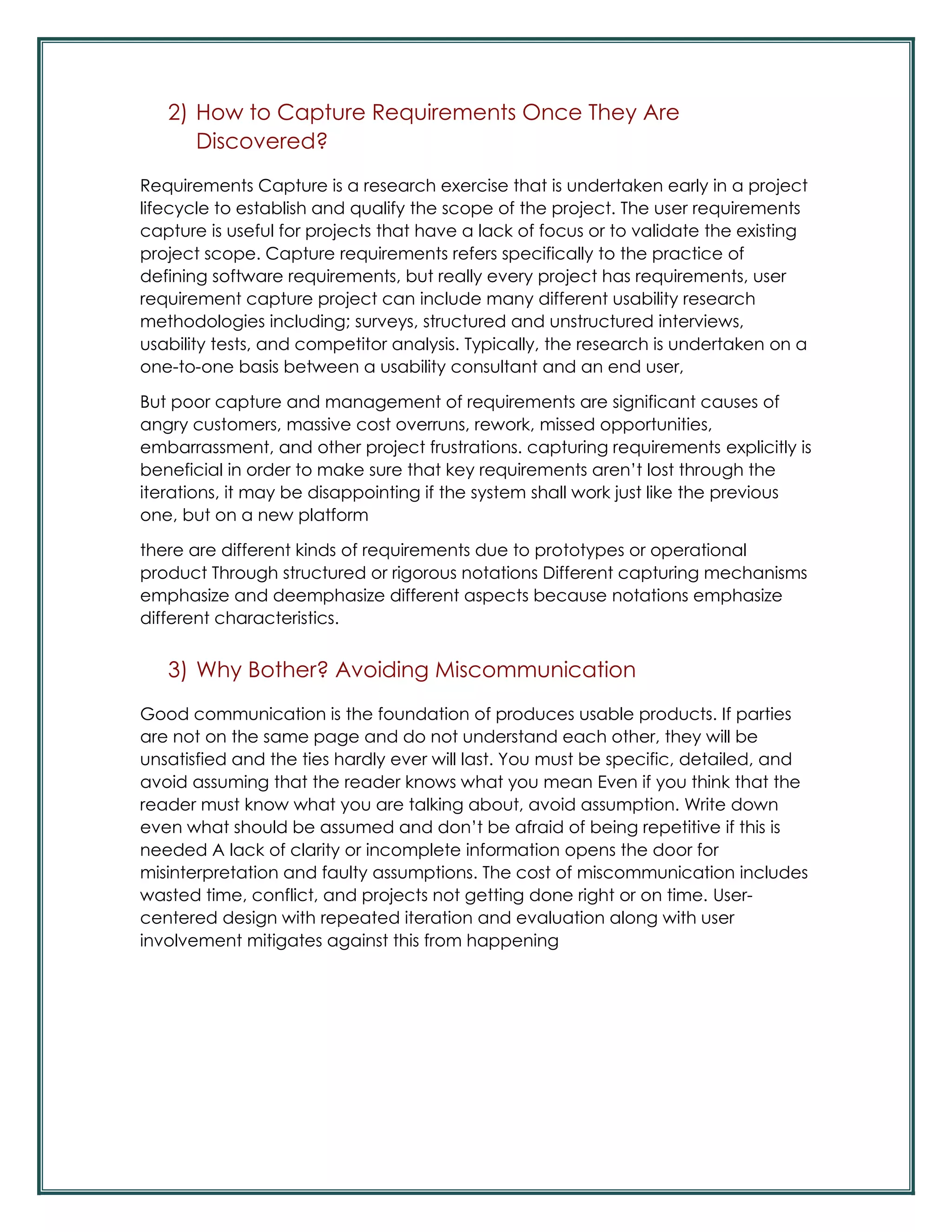 Discover Requirement | PDF