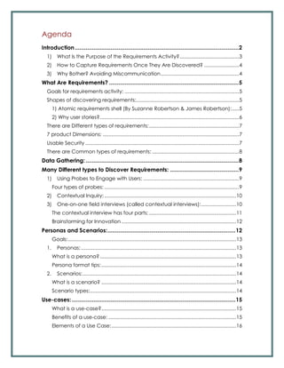 Discover Requirement | PDF