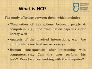 Introduction to Human Computer Interaction | PPTX
