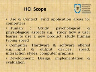 Introduction to Human Computer Interaction | PPTX | Technology & Computing