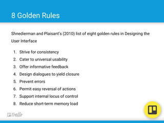 Trello User interface evaluation - Human Computer Interactions | PPTX